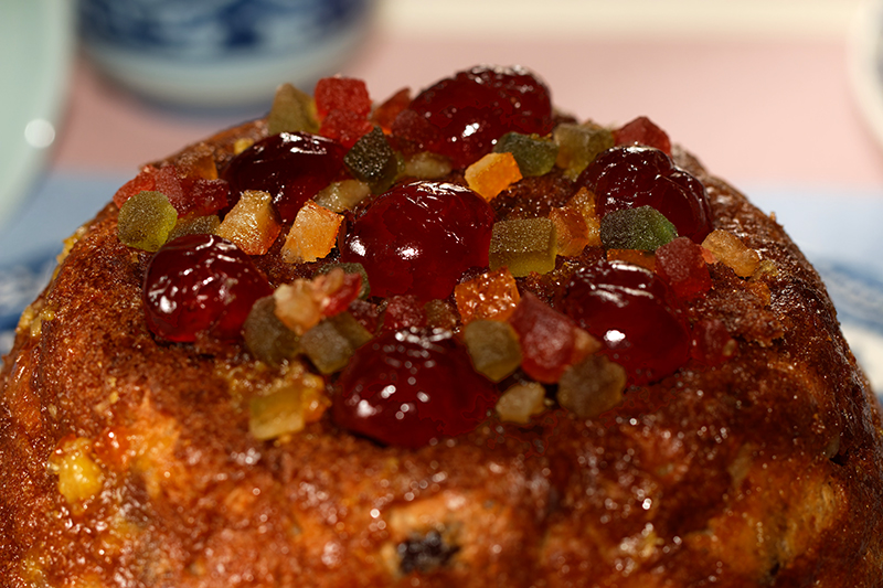 Pudding aux fruits confits
