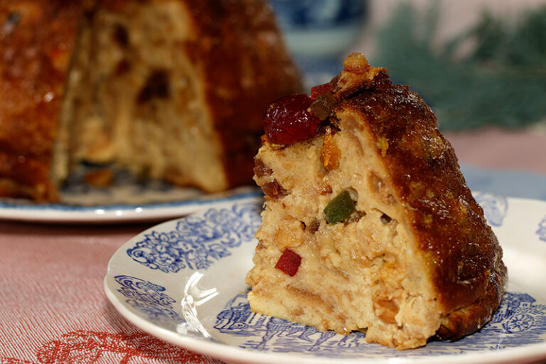 Pudding aux fruits confits