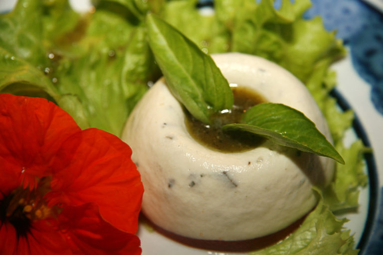 Mousse mozzarella basilic