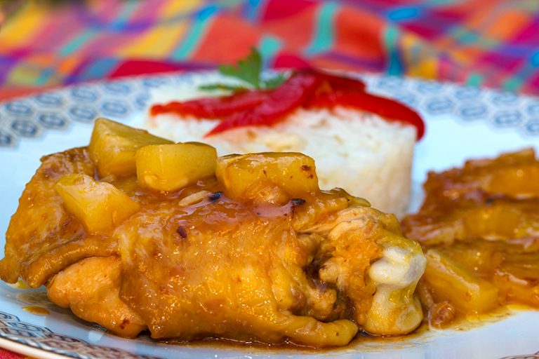 Poulet à l'ananas à la cubaine